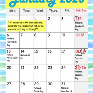 Bizarre and FUN National Holidays to Celebrate your Staff (JANUARY ...