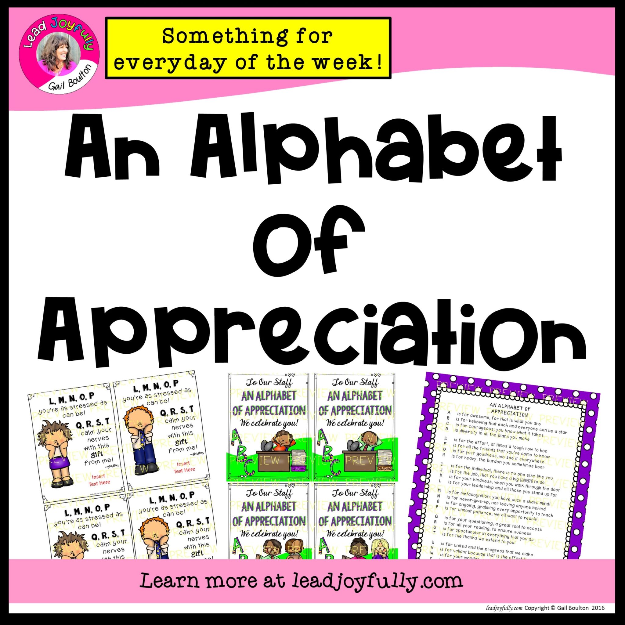 An Alphabet of Appreciation For Your Staff | Lead Joyfully