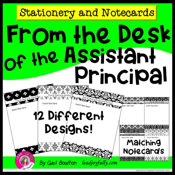 “FROM THE DESK OF…”(Set 6) Stationery & Note Card BUNDLE | Lead Joyfully