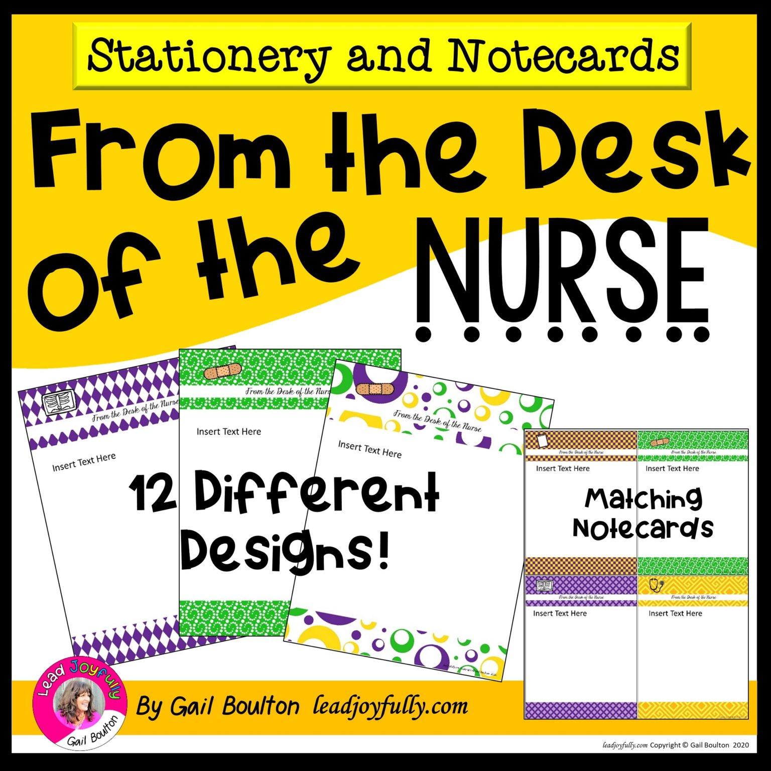 FROM THE DESK OF THE FIRST GRADE TEACHER: Stationery with Matching Note ...
