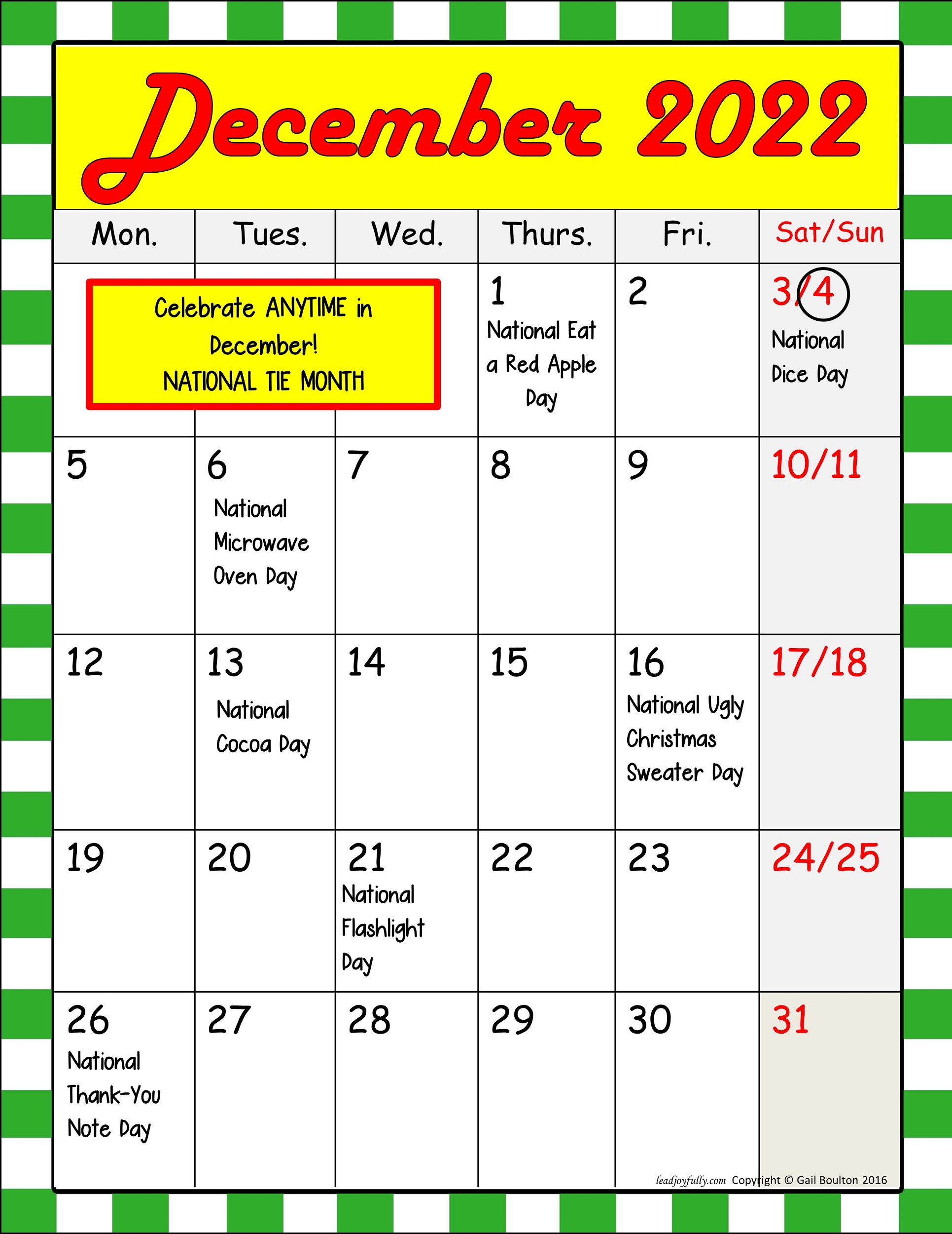 Bizarre and FUN National Holidays MEGA BUNDLE (November, December ...