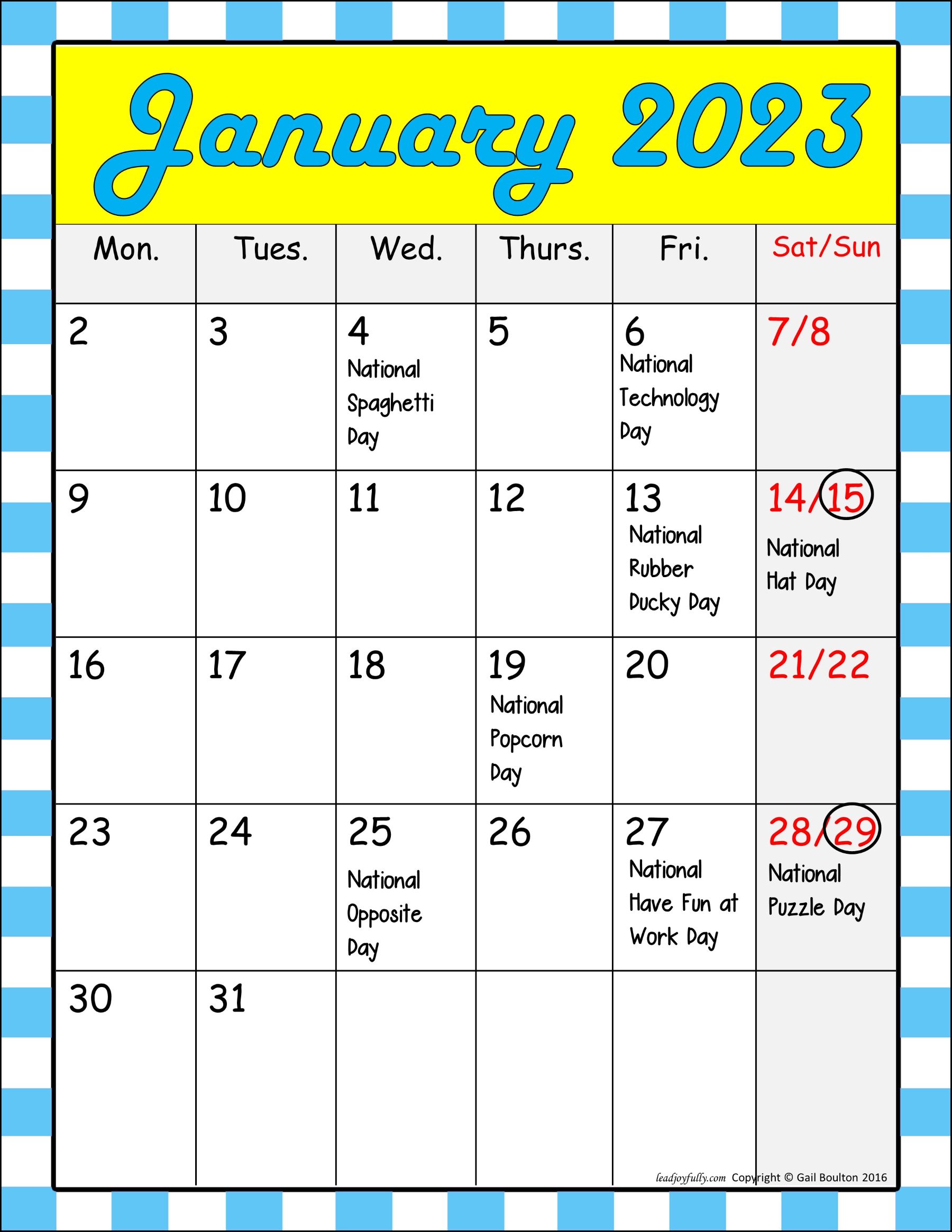 Bizarre and FUN National Holidays to Celebrate your Staff (JANUARY ...