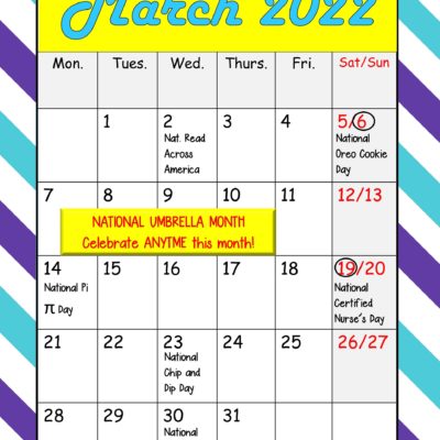 Bizarre and FUN National Holidays to Celebrate your Staff (MARCH BUNDLE ...