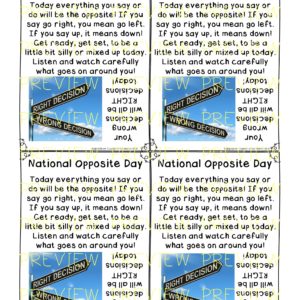 National Opposite Day (January 25th) | Lead Joyfully