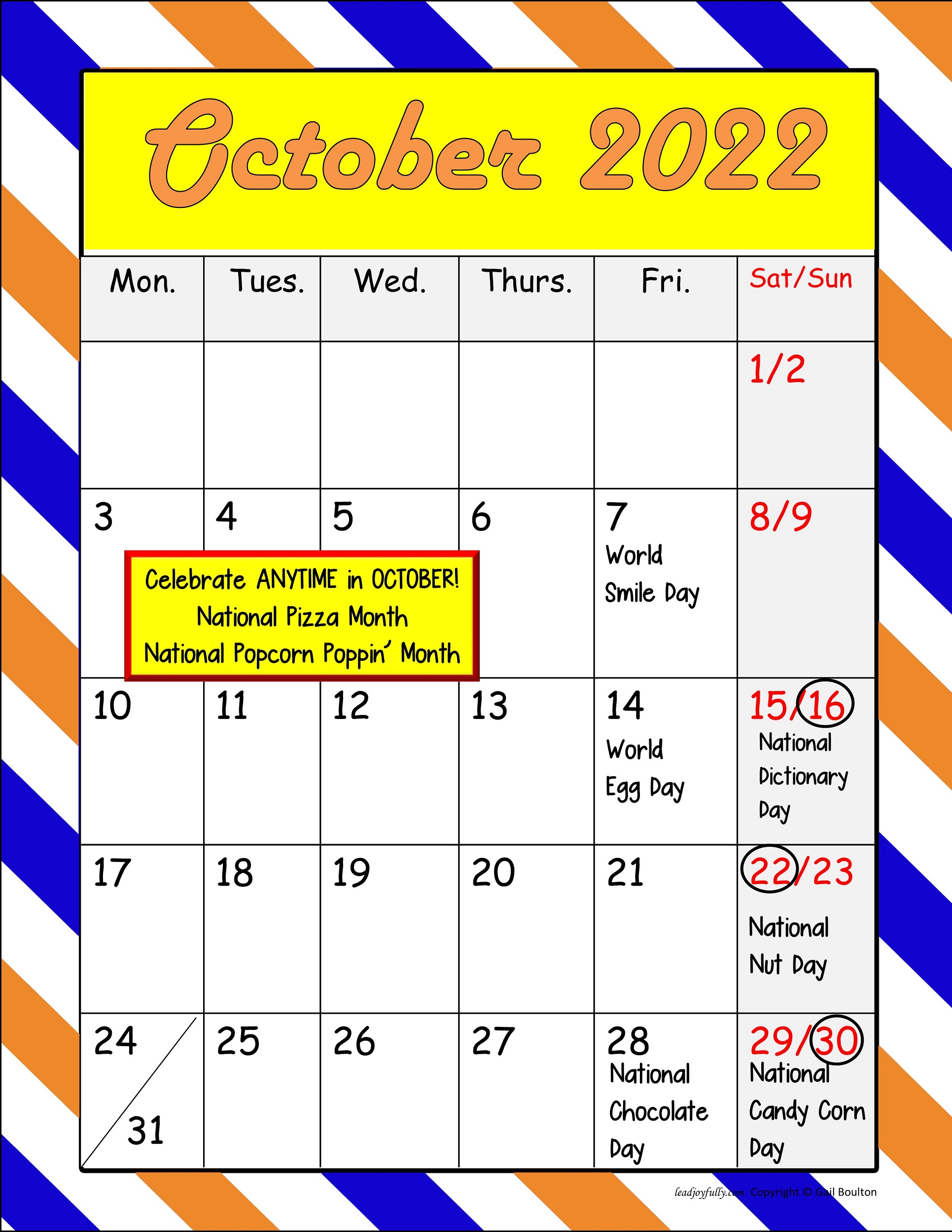 Bizarre and FUN National Holidays MEGA BUNDLE (August, September ...