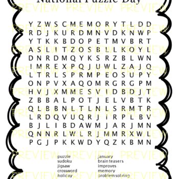 National Puzzle Day (January 29th) | Lead Joyfully