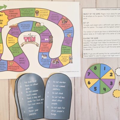 Ten Commandments Mini Book with FIVE Hands-On Activities: Joyful Living ...