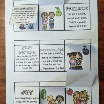 The Fruit of the Spirit Mini Book with FIVE Hands-On Activities Plus ...