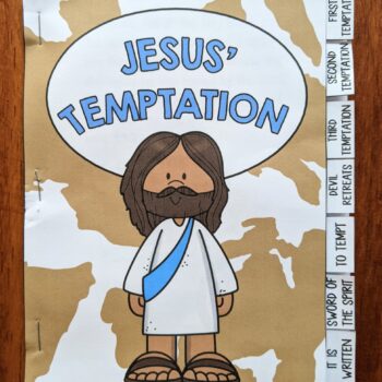 JESUS’ TEMPTATION Mini Book with FIVE Hands-On Activities: Joyful ...