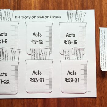 SAUL BECOMES PAUL Mini Book with SIX Hands-On Activities: Joyful Living ...