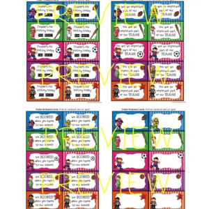Visitor Welcome Cards for Principals or Teachers- (Sports Theme) | Lead ...