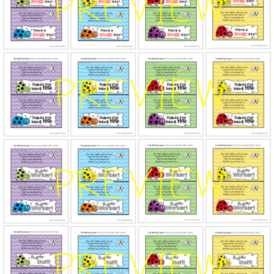 Goodie Bag Toppers (Ladybug Theme) | Lead Joyfully