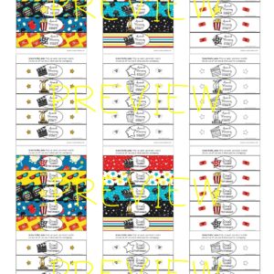 EDITABLE Water Bottle Labels (Movie Star/Awards Ceremony Theme) | Lead ...