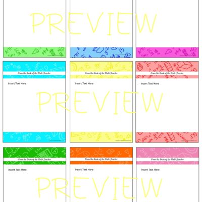 FROM THE DESK OF THE MATH TEACHER: Stationery with Matching Note Cards ...