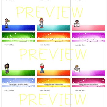 FROM THE DESK OF THE READING TEACHER: Stationery with Matching Note ...