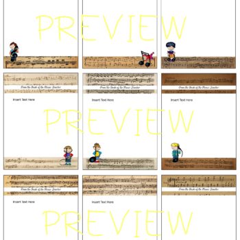 FROM THE DESK OF THE MUSIC TEACHER: Stationery with Matching Note Cards ...