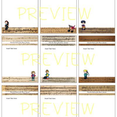FROM THE DESK OF THE MUSIC TEACHER: Stationery with Matching Note Cards ...