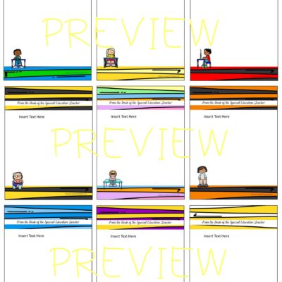 FROM THE DESK OF THE SPECIAL EDUCATION TEACHER: Stationery with ...