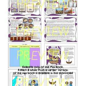 JESUS AND THE MIRACLE CATCH Mini Book with FIVE Hands-On Activities ...