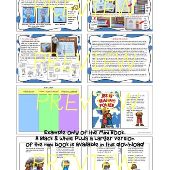 JESUS HEALING POWER Mini Book with FIVE Hands-On Activities: Joyful ...