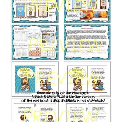 BREAD FROM HEAVEN Mini Book with FIVE Hands-On Activities: Joyful ...