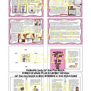 DEATH & RESURRECTION OF JESUS Mini Book with SIX Hands-On Activities ...