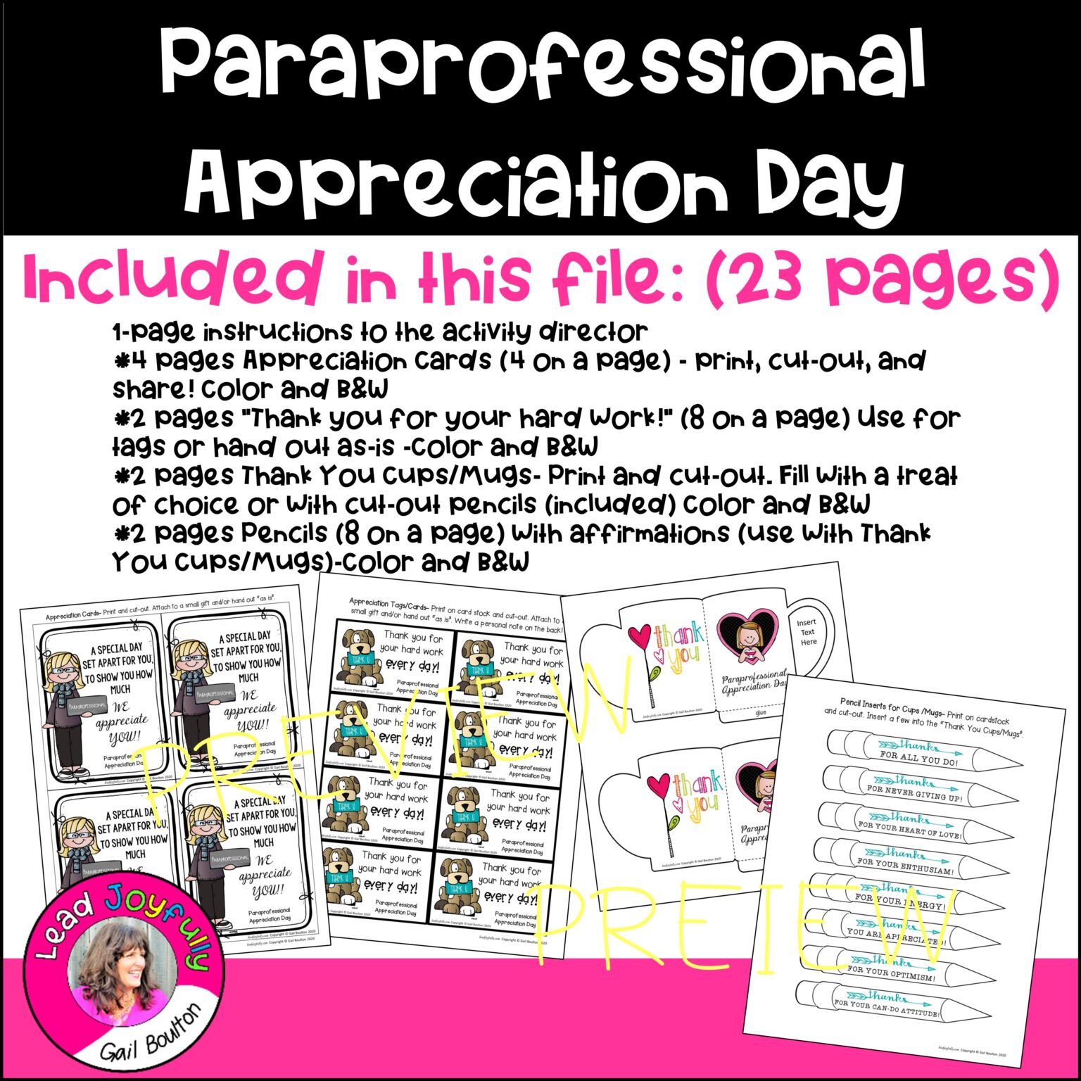 Paraprofessional Appreciation Day – April 2nd | Lead Joyfully