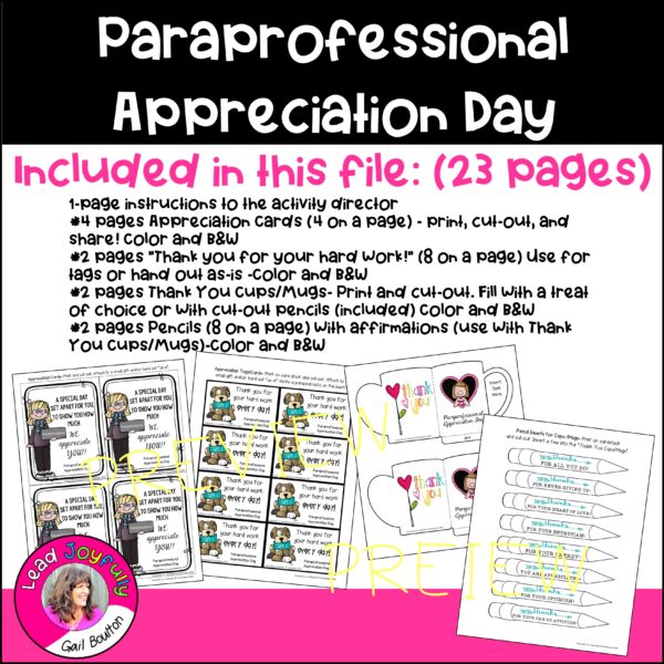 Paraprofessional Appreciation Day – April 2nd | Lead Joyfully