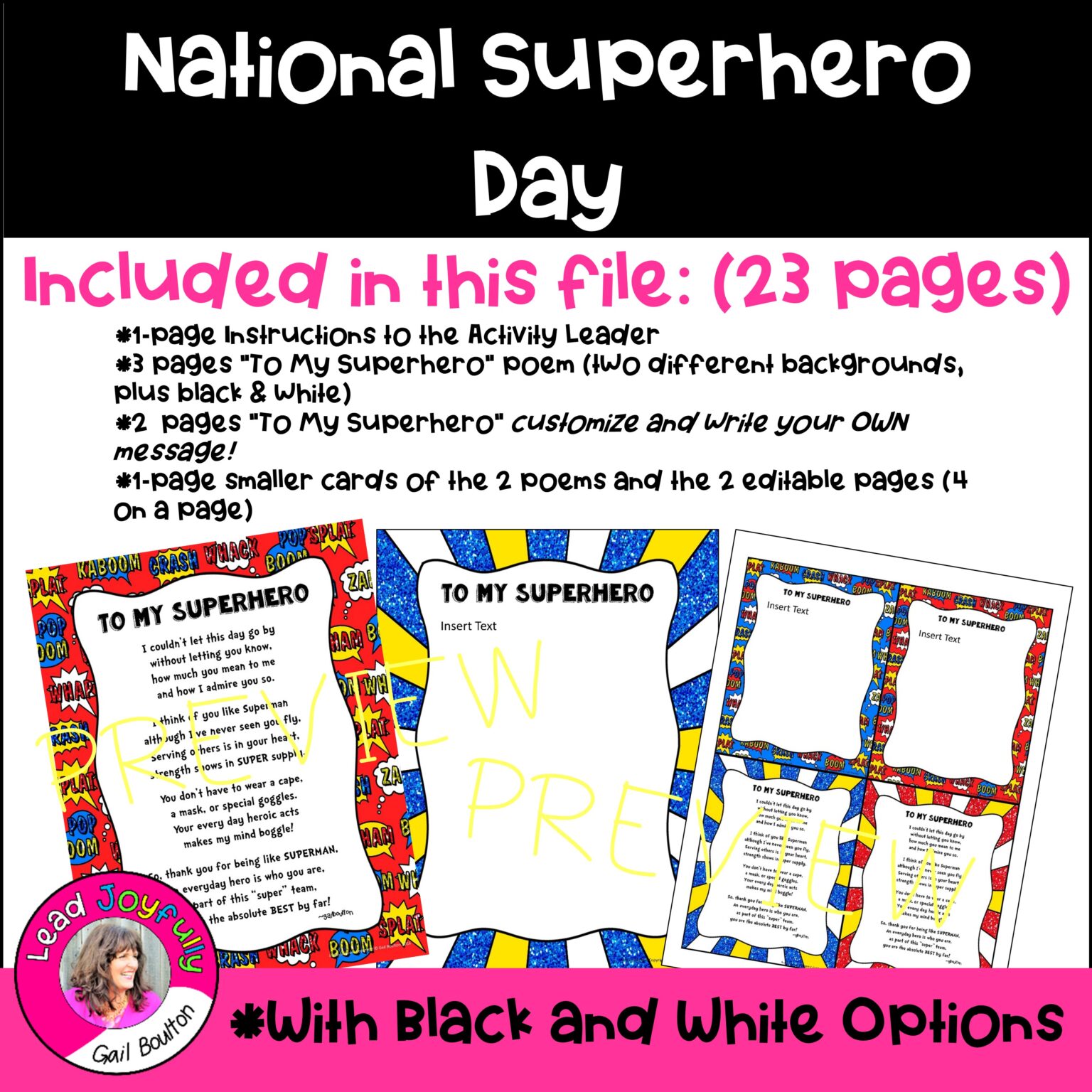 National Superhero Day (April 28th) | Lead Joyfully