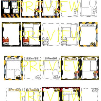 EDITABLE Stationery & Newsletters (Construction Theme) | Lead Joyfully