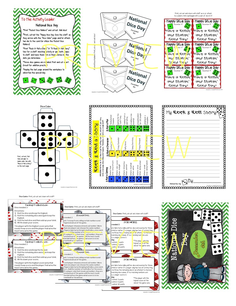 National Dice Day (December 4th)