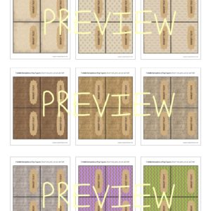 EDITABLE Nameplates or Bag Toppers (VINTAGE & BURLAP) | Lead Joyfully