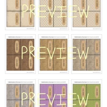 EDITABLE Nameplates or Bag Toppers (VINTAGE & BURLAP) | Lead Joyfully