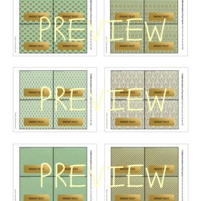 EDITABLE Nameplates or Bag Toppers (MINT & GOLD) | Lead Joyfully