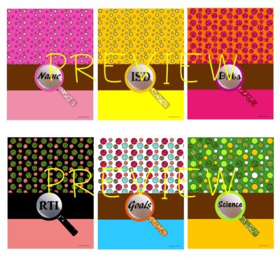 EDITABLE Binder Covers & Spines (Glitter Dots) | Lead Joyfully
