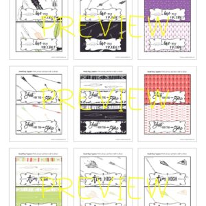 Goodie Bag Toppers (Arrows & Feathers Theme) | Lead Joyfully