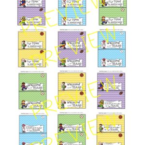 Goodie Bag Toppers (Sports Theme-Boys Set 1) | Lead Joyfully