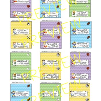 Goodie Bag Toppers (Sports-Boys Set 2) | Lead Joyfully