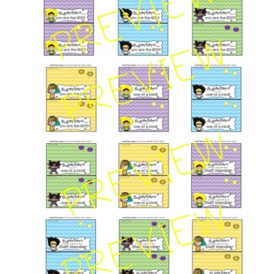 Goodie Bag Toppers (Superhero Theme) | Lead Joyfully