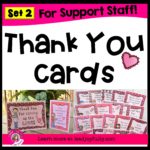 Thank You Cards for Support Staff (Heart theme)- Set 2 | Lead Joyfully