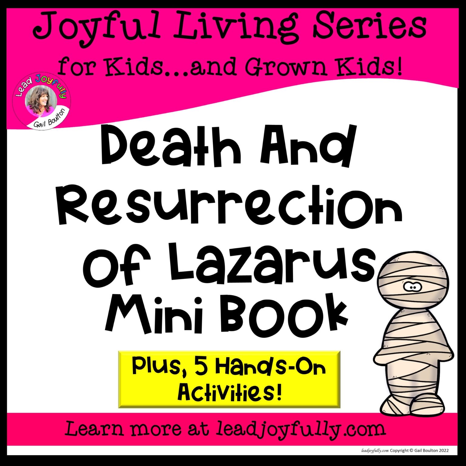 DEATH AND RESURRECTION OF LAZARUS Mini Book with FIVE Hands-On ...