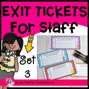Exit Tickets | Lead Joyfully