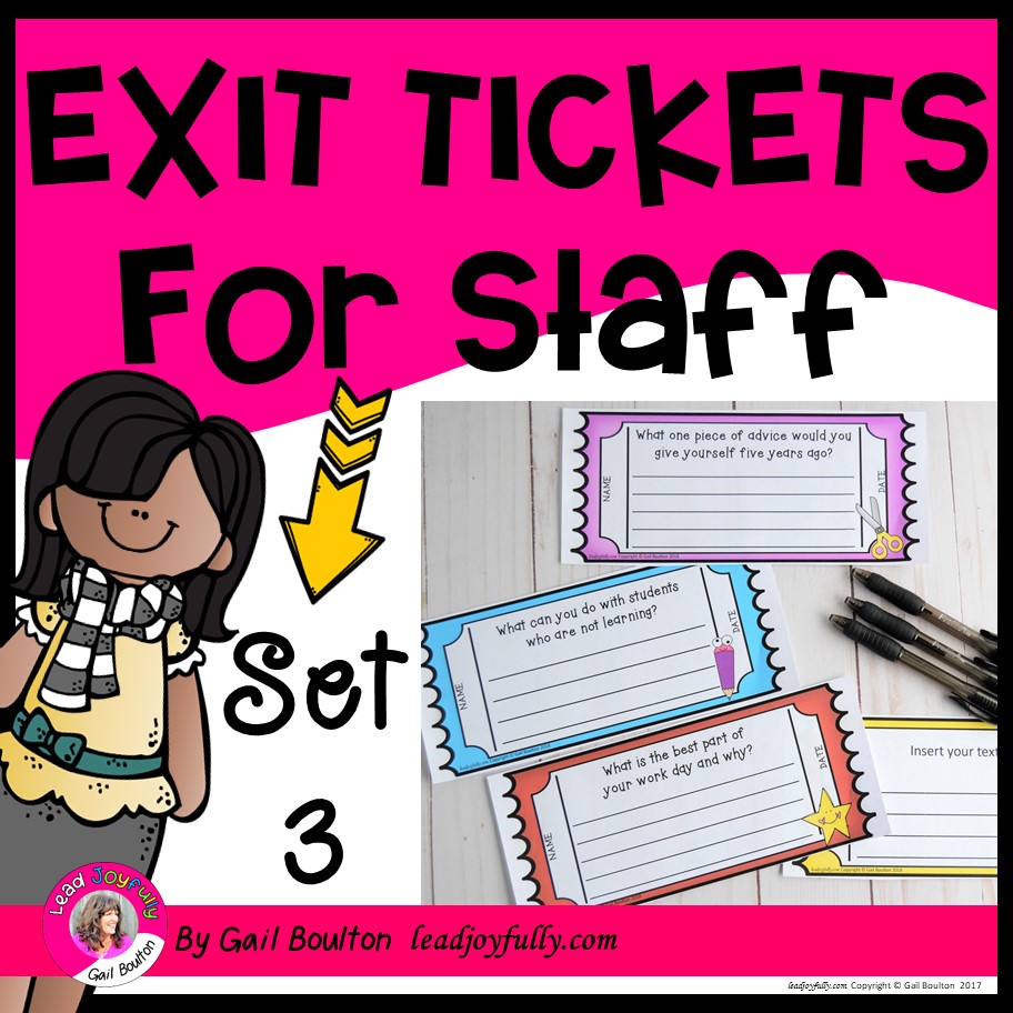 Exit Tickets | Lead Joyfully