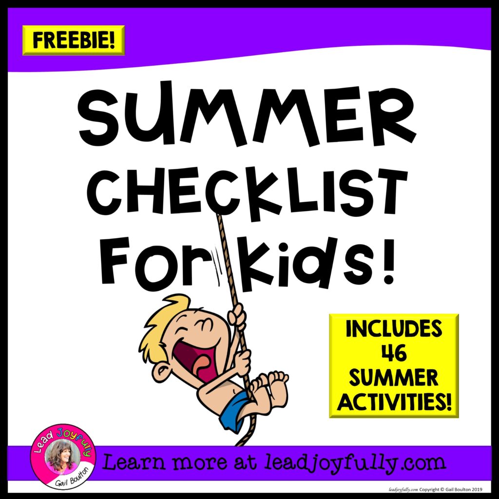 FREE download! Summer Checklist for Kids (Includes 46 Ideas for Summer ...