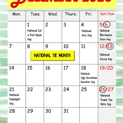 Bizarre and FUN National Holidays to Celebrate your Staff (DECEMBER ...