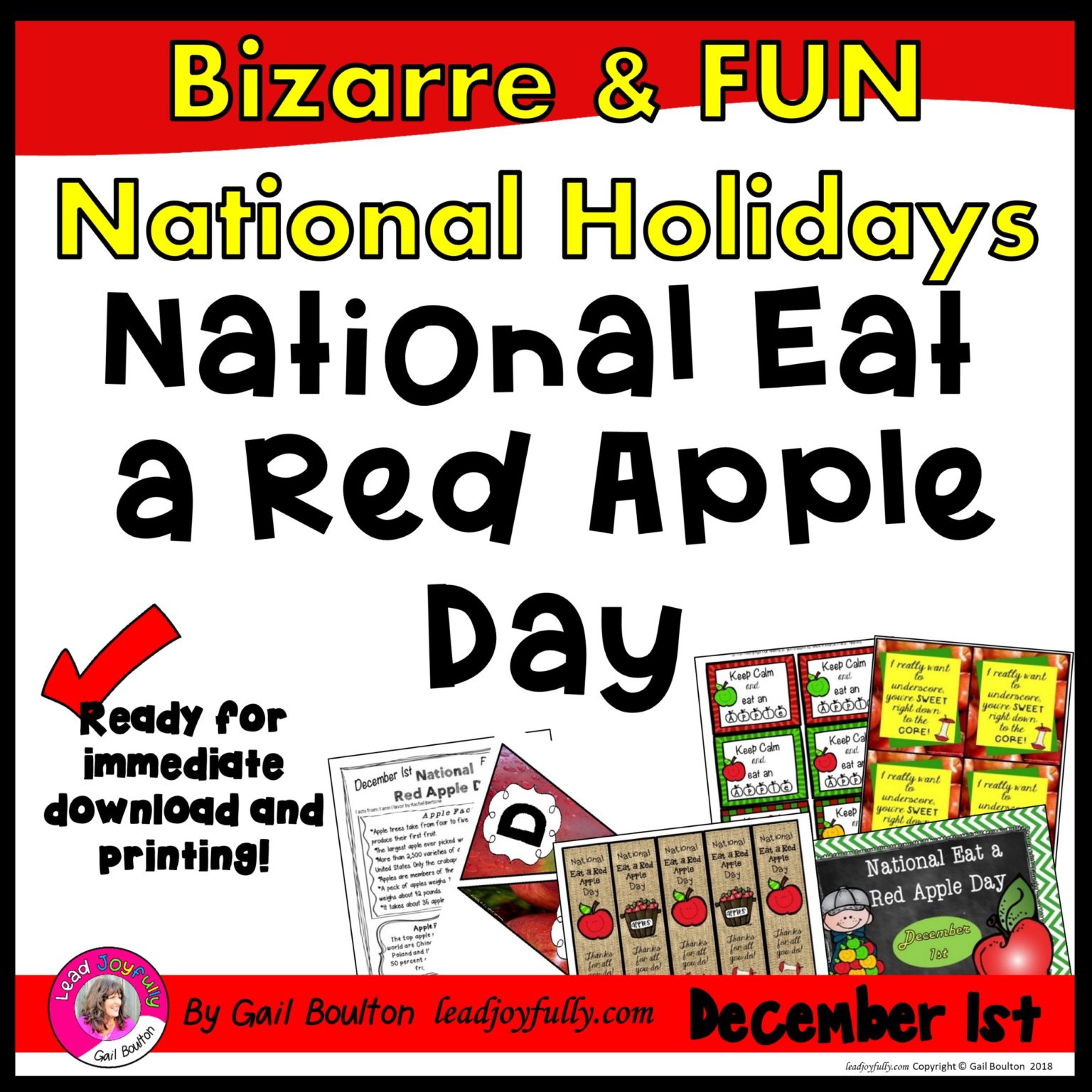 National Eat a Red Apple Day (December 1st) | Lead Joyfully