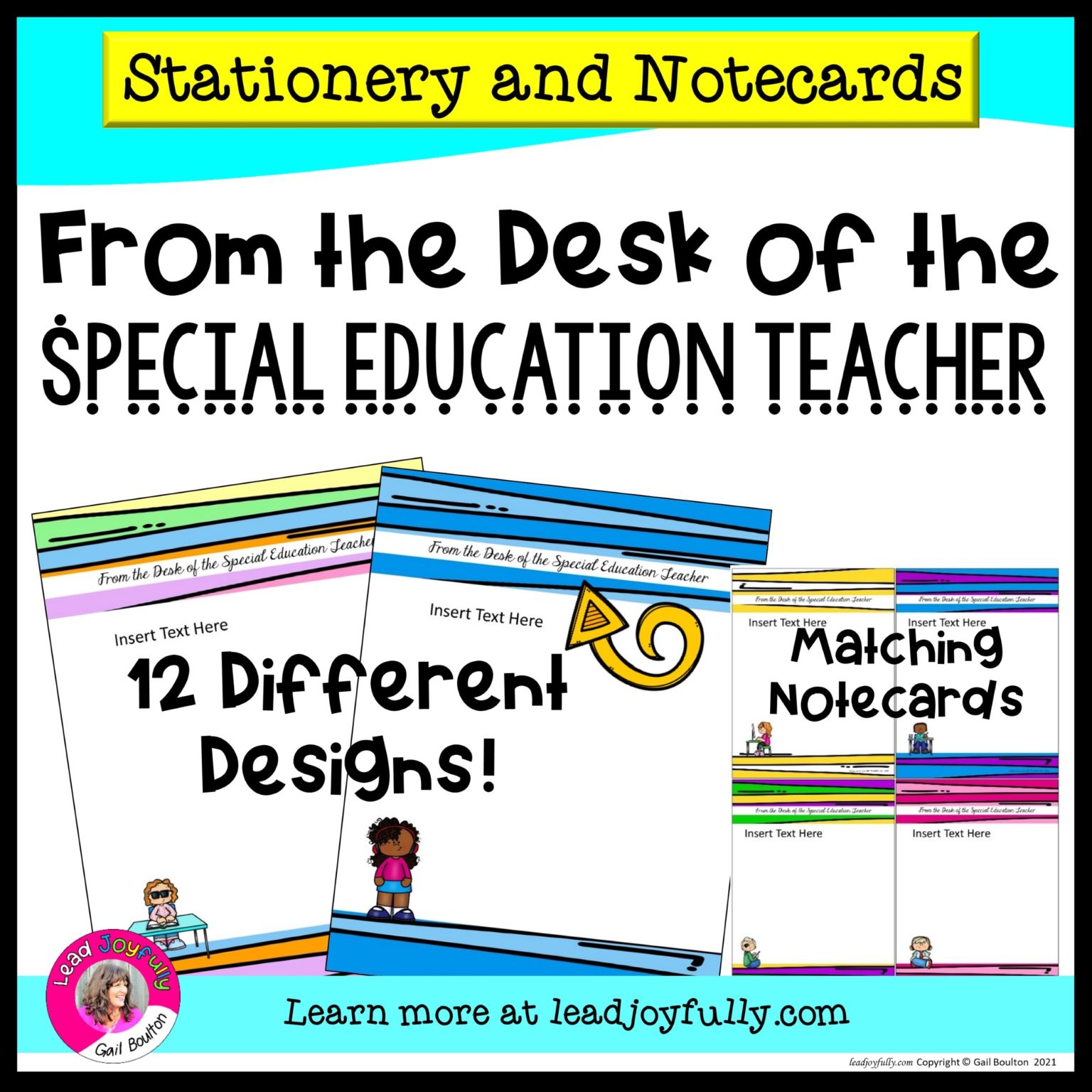 FROM THE DESK OF THE SPECIAL EDUCATION TEACHER: Stationery with ...
