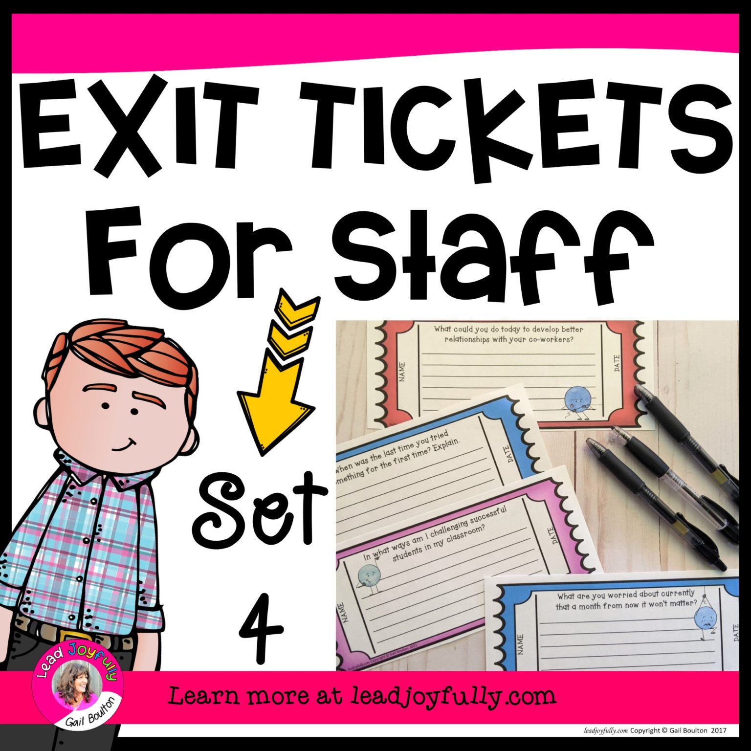 Exit Tickets for Staff BUNDLE #1 (Exit Slips for Assessment) | Lead ...
