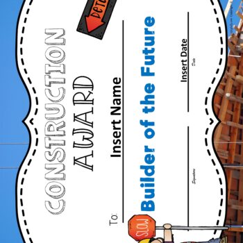 Staff and Teacher Awards (Construction Theme) | Lead Joyfully
