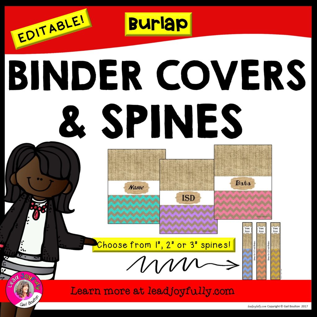 EDITABLE Binder Covers & Spines (Glitter Dots) | Lead Joyfully